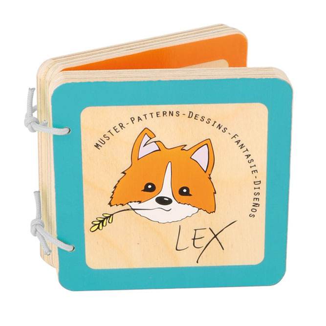 Wooden children's book, patterns – Bimbi Montessori